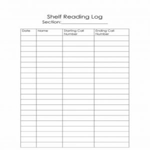 35 Best Reading Log Templates - Besty Templates