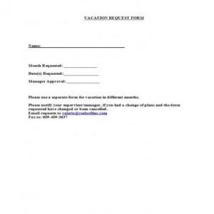 40+ Best Quality Editable Vacation Forms Templates for Students or ...
