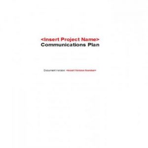 40 Official Communication Plan Templates - Besty Templates