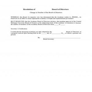 45 FREE Board Resolution Templates - Besty Templates