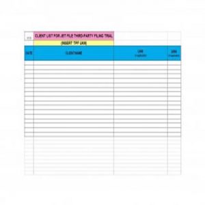 32 BEST Customer List Templates - Besty Templates