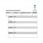 25+ BEST Parent Contact Log Templates - Besty Templates