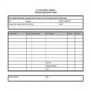 40+ Official Requisition Form Templates - Besty Templates