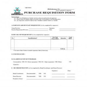 40+ Official Requisition Form Templates - Besty Templates