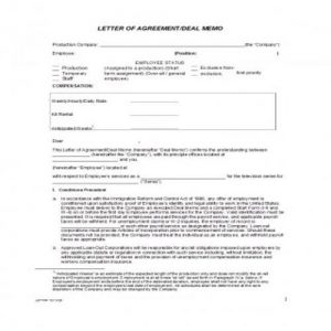 41+ FREE Deal Memo Templates - Besty Templates