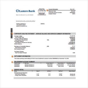 33 Professional Bank Statement Templates - Besty Templates