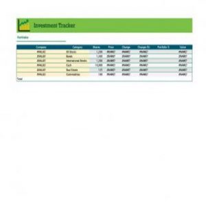 25 Editable Investment Tracking Spreadsheet Templates - Besty Templates