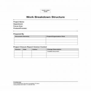 35+ Special Work Breakdown Structure Templates - Besty Templates