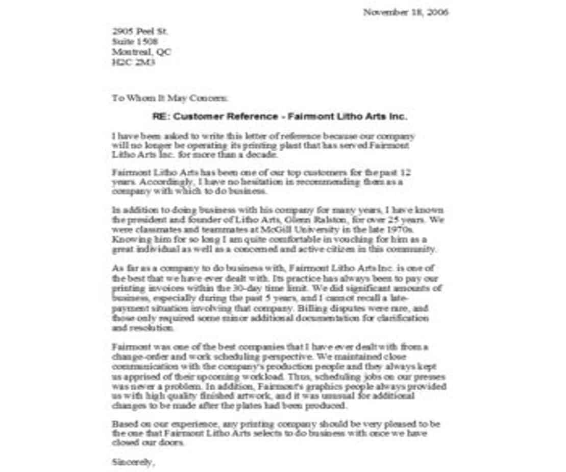 33+ Editable Business Reference Letter Templates - Besty Templates