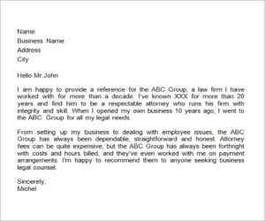 33+ Editable Business Reference Letter Templates - Besty Templates