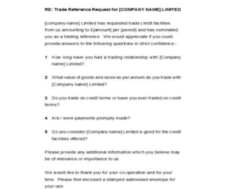 33+ Editable Business Reference Letter Templates - Besty Templates