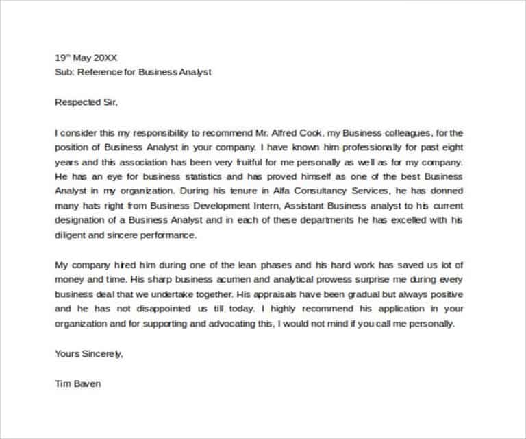 33+ Editable Business Reference Letter Templates - Besty Templates