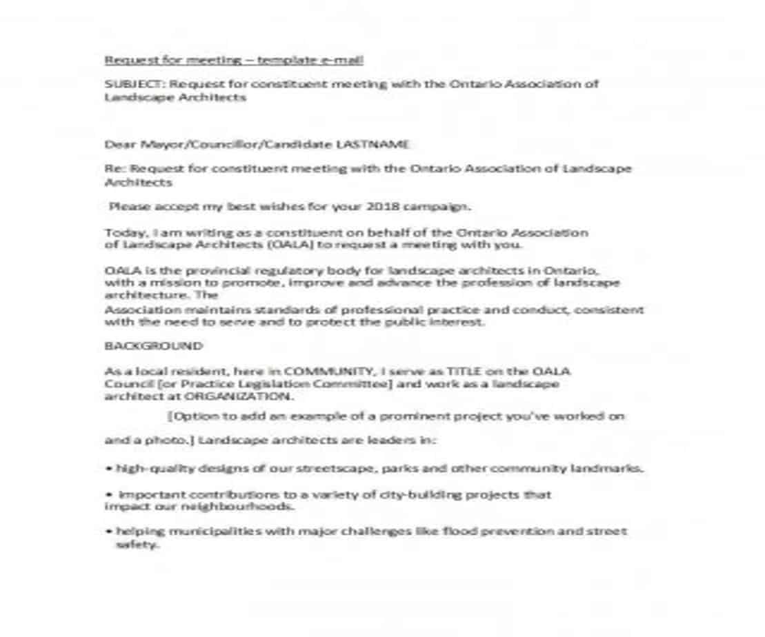 45 Official Meeting Request Email Templates - Besty Templates