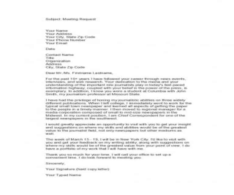 45 Official Meeting Request Email Templates - Besty Templates