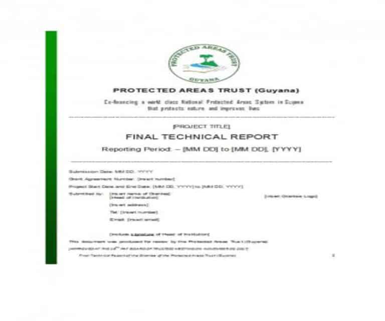 36 BEST Technical Report Templates - Besty Templates