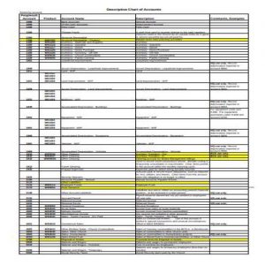21 FREE Chart of Accounts Templates - Besty Templates