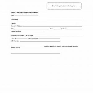 29+ Sample Vehicle Purchase Agreement Templates - Besty Templates