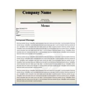 45 Sample Business Memo Templates - Besty Templates