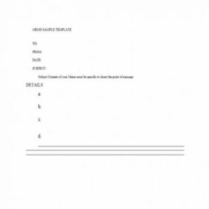 45 Sample Business Memo Templates - Besty Templates